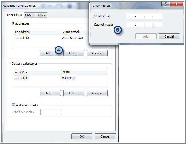 Add a Virtual/Secondary IP Address on Windows Version 10.3.00P13